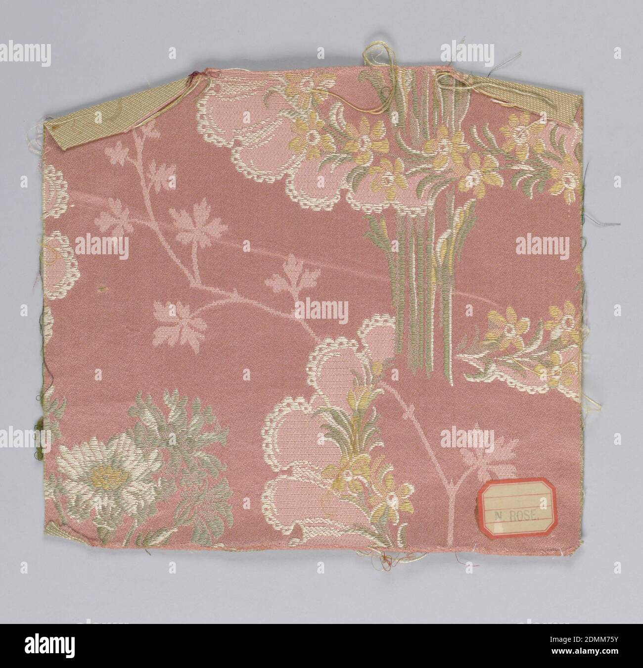 Sample, Orinoka Mills, (Philadelphia, Pennsylvania, USA), Pink warp ...