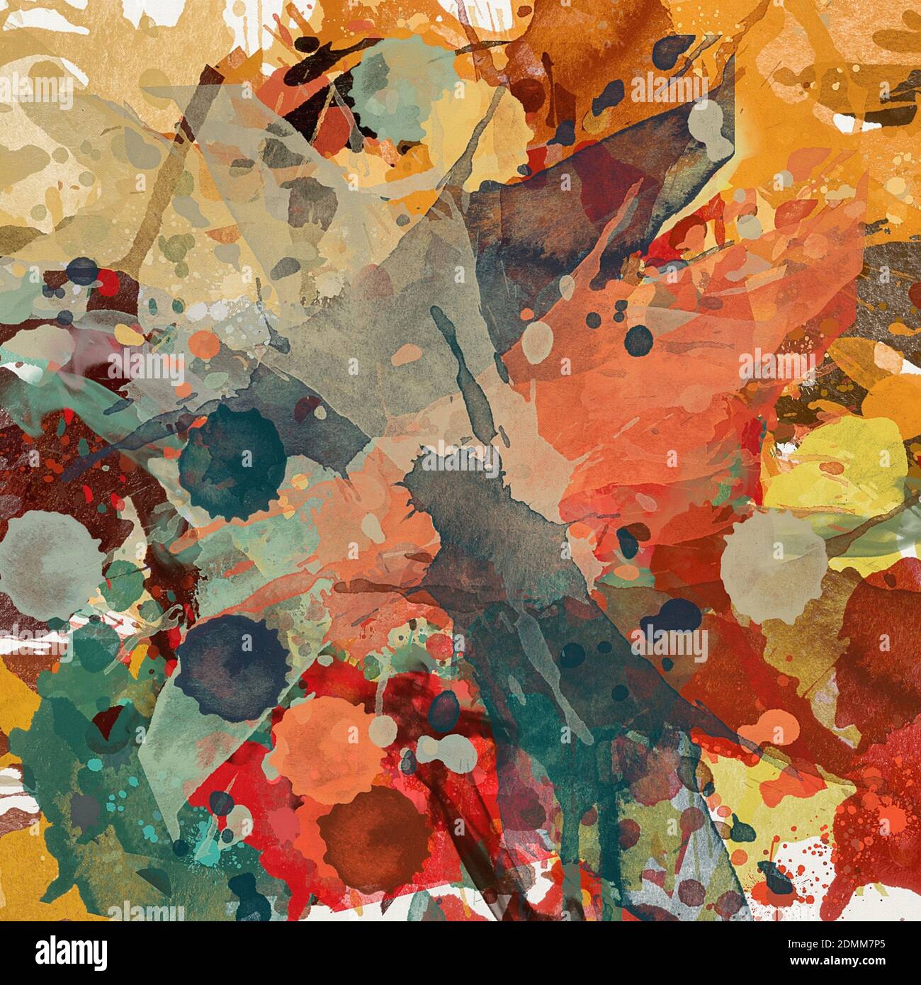 abstract psychedelic background watercolor stylization from colored ...