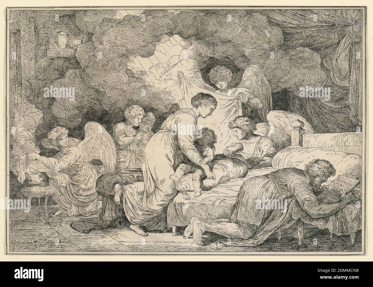 The Holy Family, Simon Julien, French, 1735 - 1800, Etching on paper ...