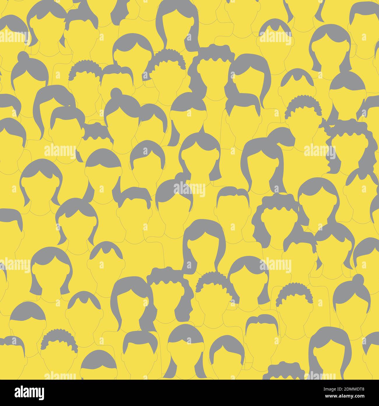 Crowd. Workers group, people in parade or in protest. Flat style ...