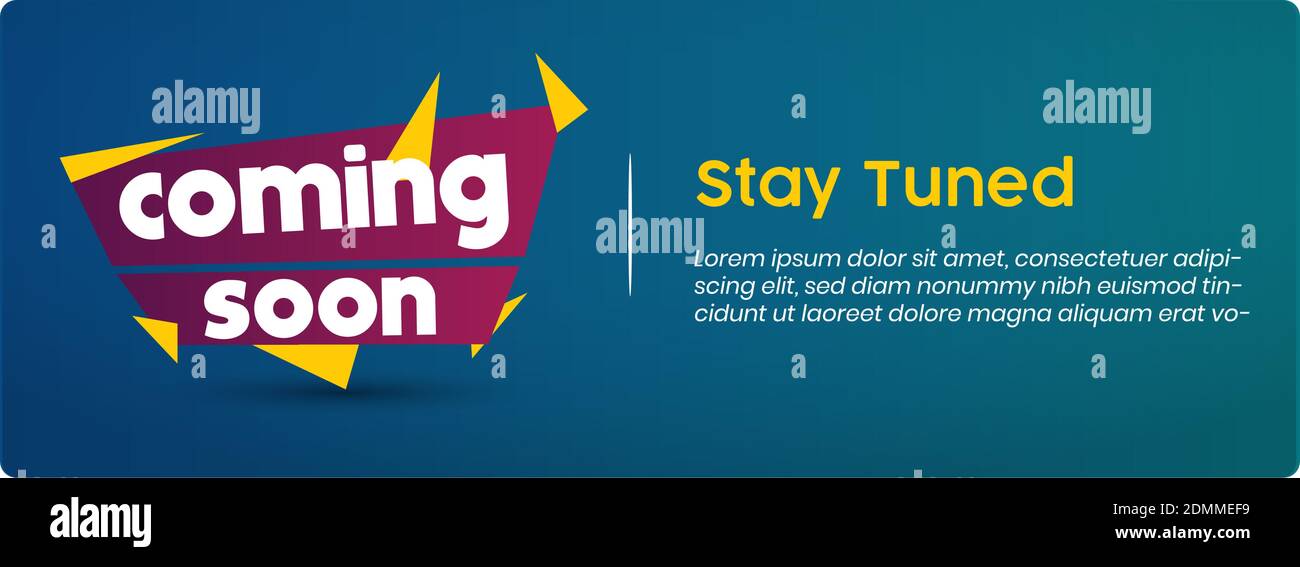 Coming soon announcement cover banner for facebook marketing. Coming ...