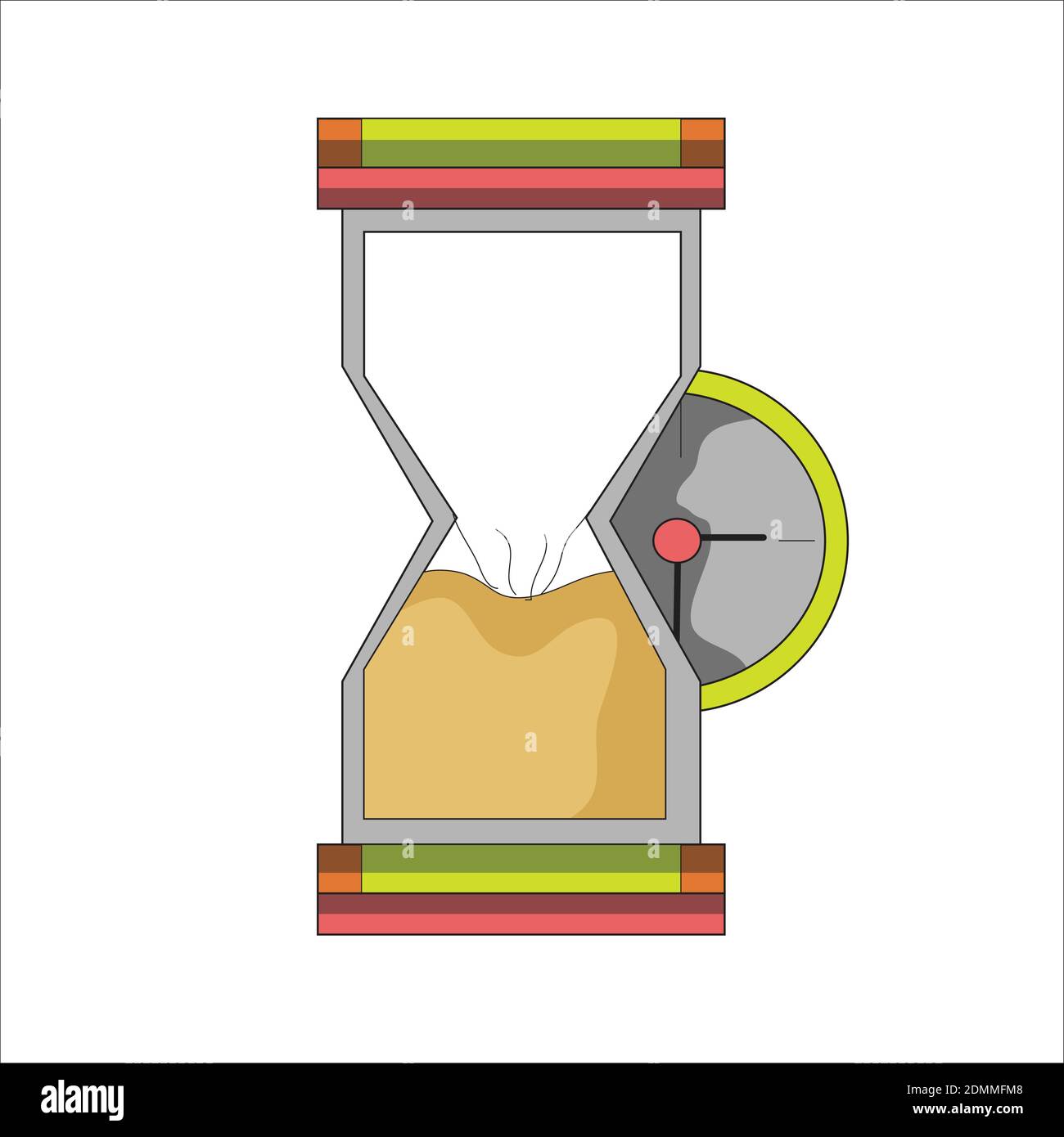 Hourglass time. Clip Art, vector Illustration design Stock Vector Image ...