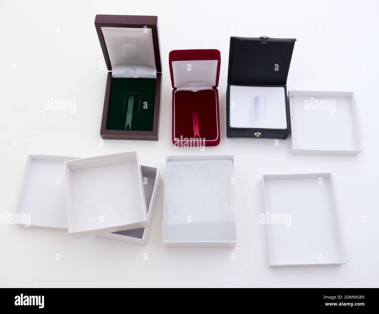 The used empty packing from gifts Stock Photo - Alamy