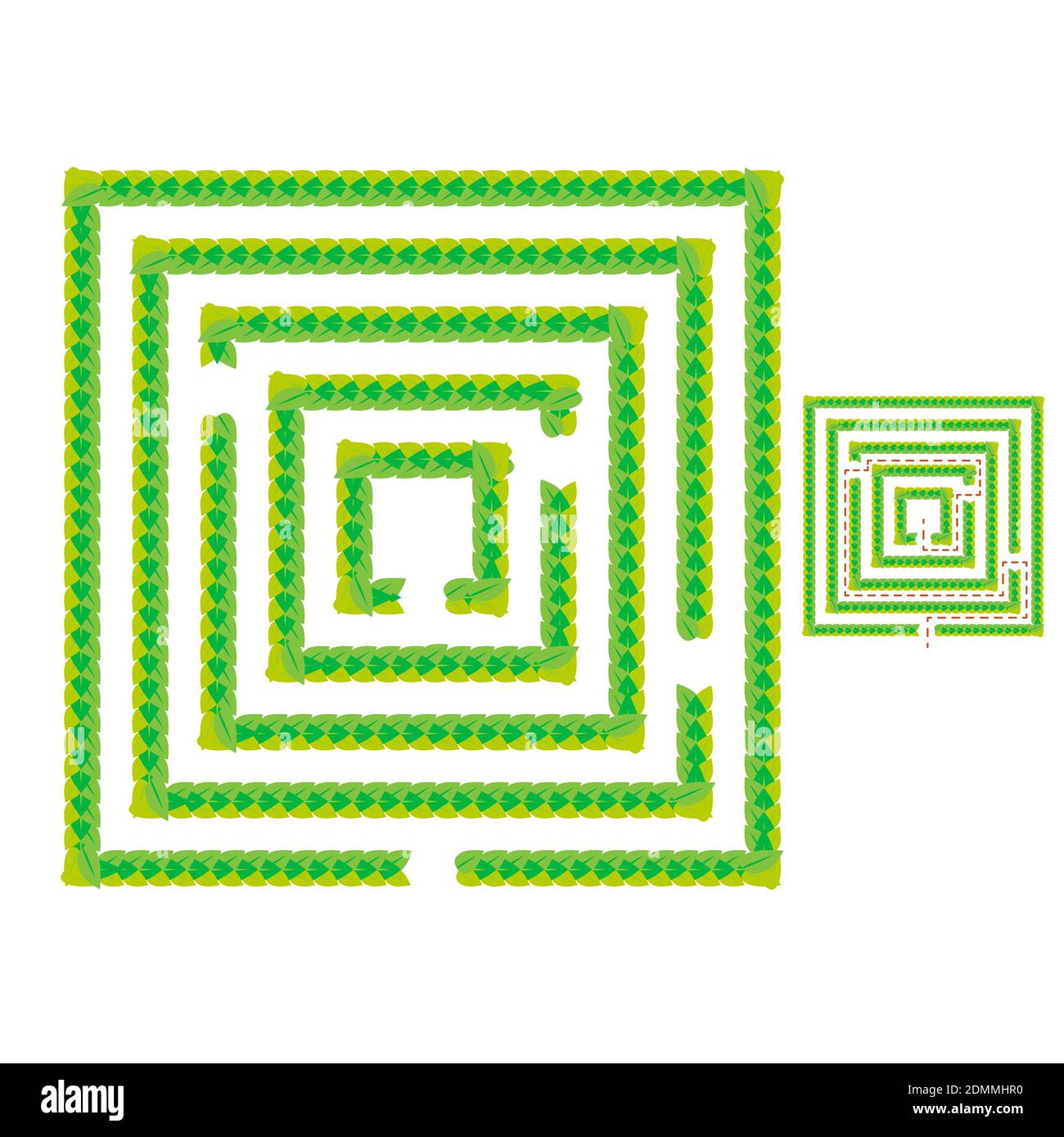 Entrance to green maze Stock Vector Images - Alamy