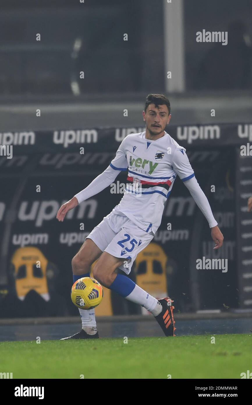 Verona, Italy. 16th Dec, 2020. Alex Ferrari (Sampdoria) during the ...