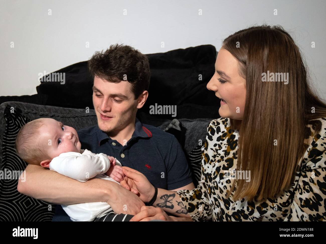 File photo dated 04/12/20 of Rosie-Mae Walton, 19, and Wes Powell, 22 ...