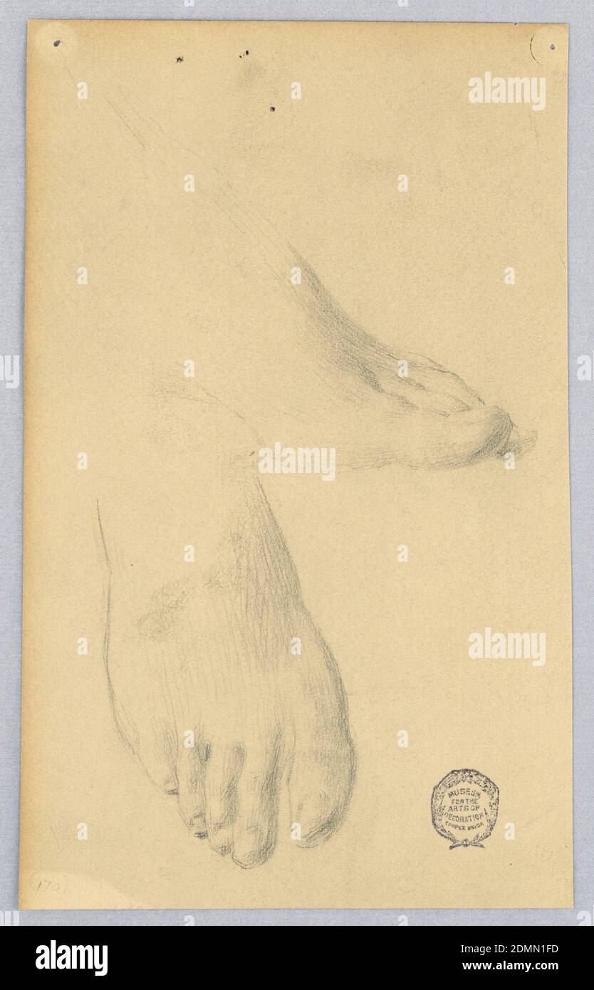 Study of Feet, Francis Augustus Lathrop, American, 1849 - 1909 ...