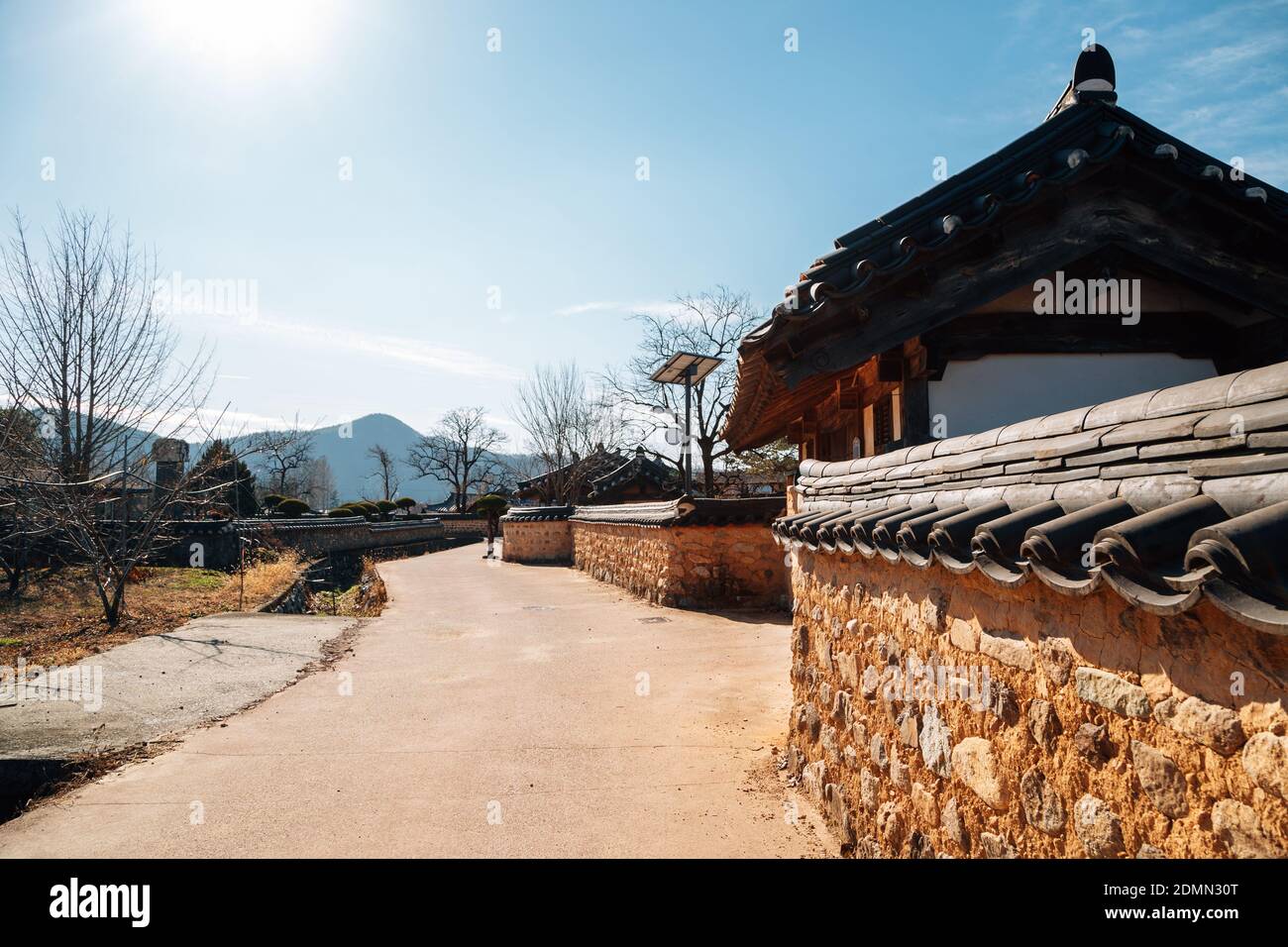 Sanun Village, Korean traditional hanok village in Uiseong, Korea Stock ...