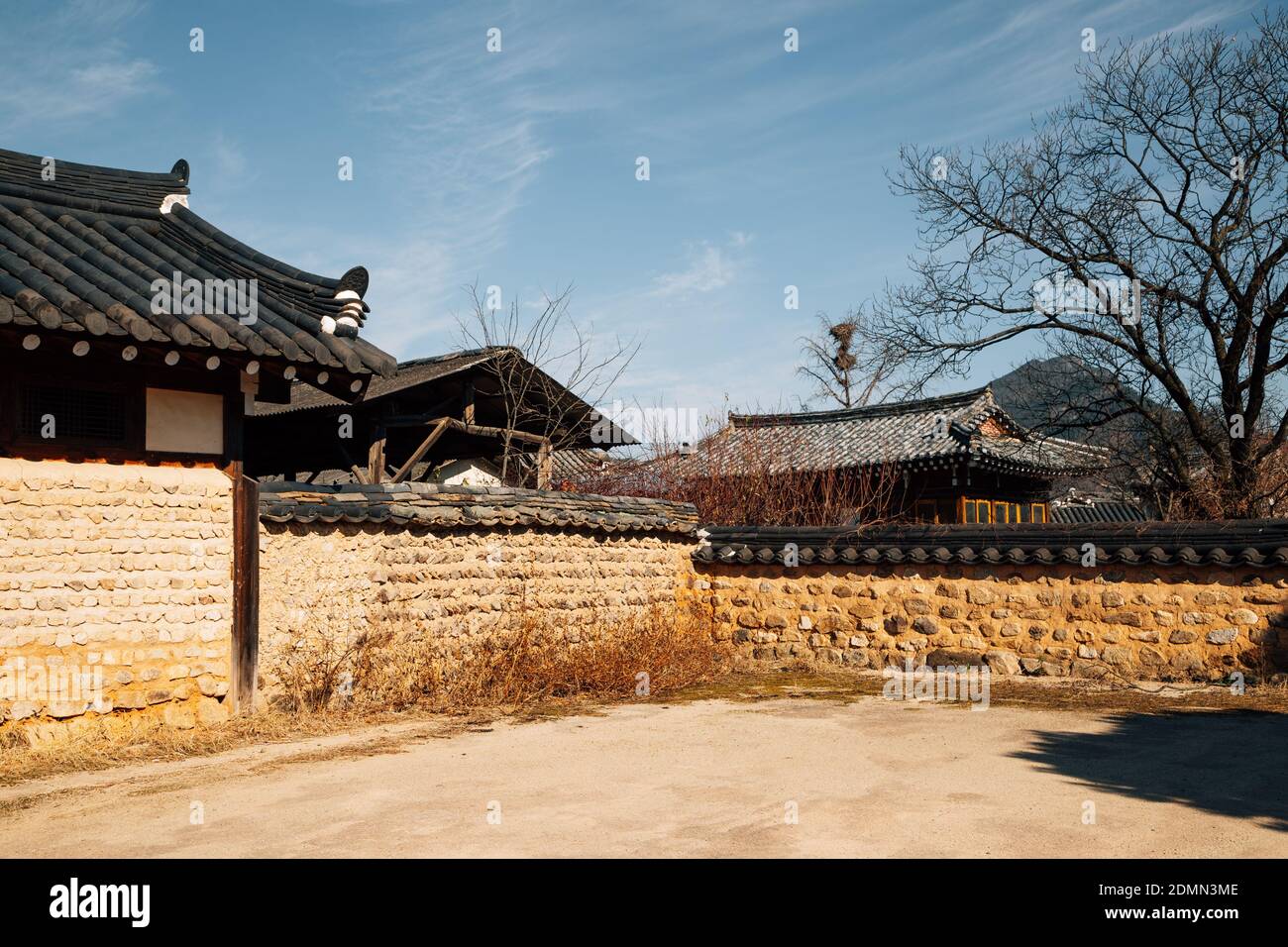 Sanun Village, Korean traditional hanok village in Uiseong, Korea Stock ...