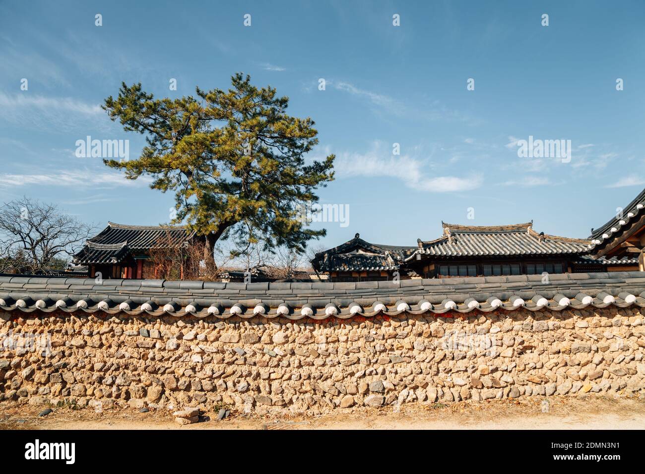 Sanun Village, Korean traditional hanok village in Uiseong, Korea Stock ...