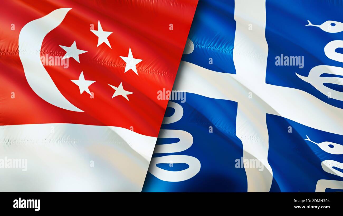 Singapore martinique flag hi-res stock photography and images - Alamy