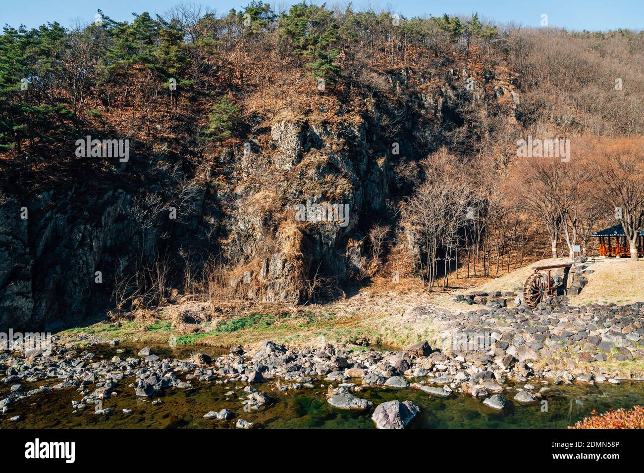 Binggye Valley County Park at winter in Uiseong, Korea Stock Photo - Alamy