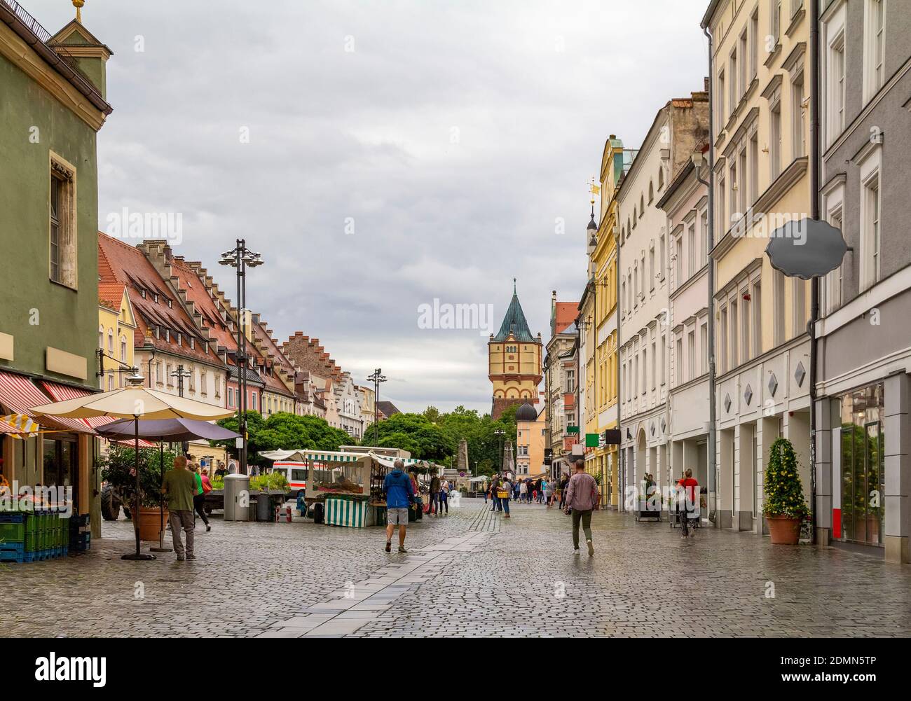 impression of Straubing, a city of Lower Bavaria in Germany at summer ...