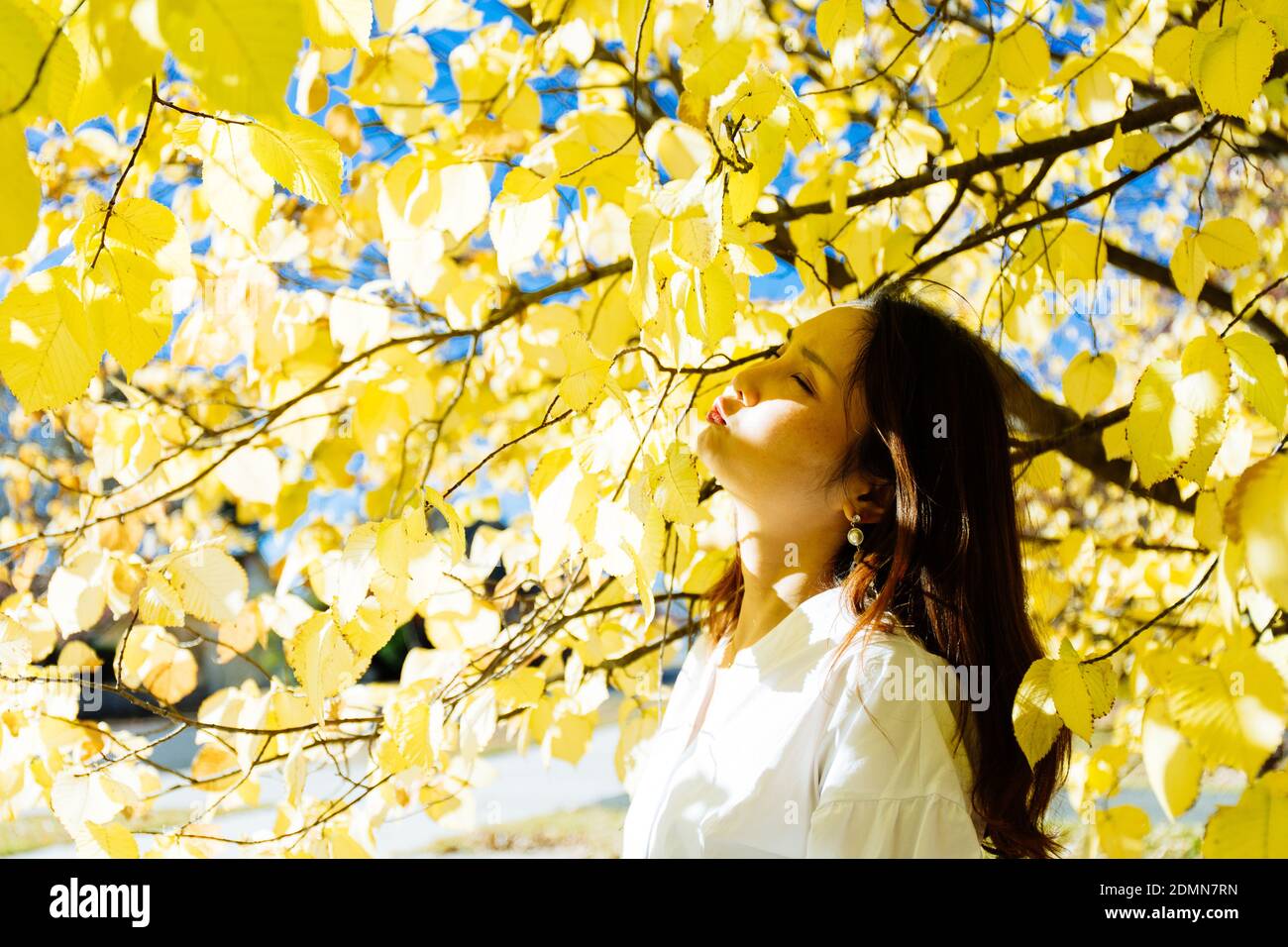 Young asian woman puckering lips hi-res stock photography and images ...