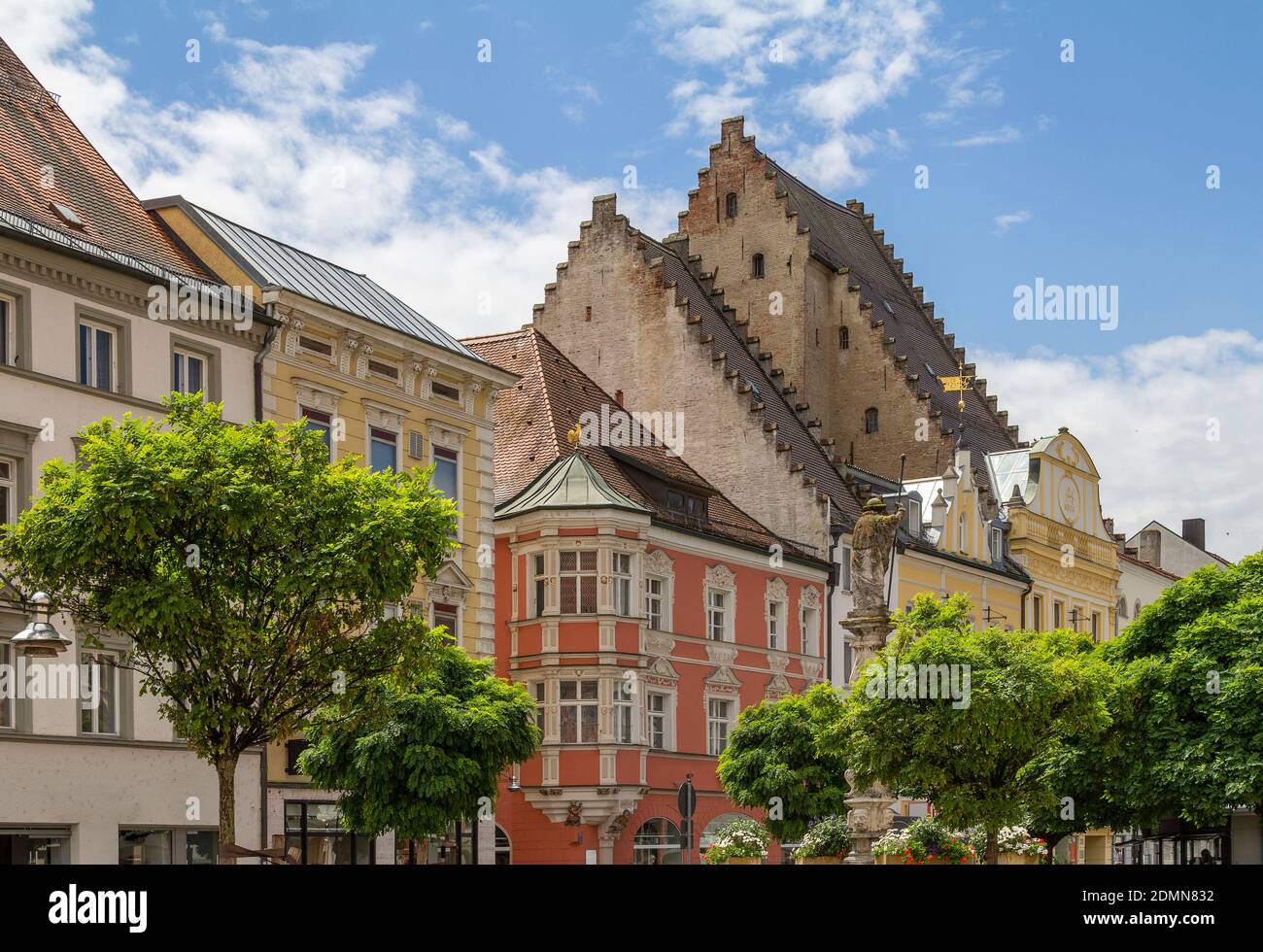impression of Straubing, a city of Lower Bavaria in Germany at summer ...