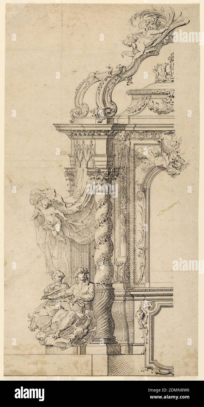 Form of a curtain with a paper hi-res stock photography and images - Alamy