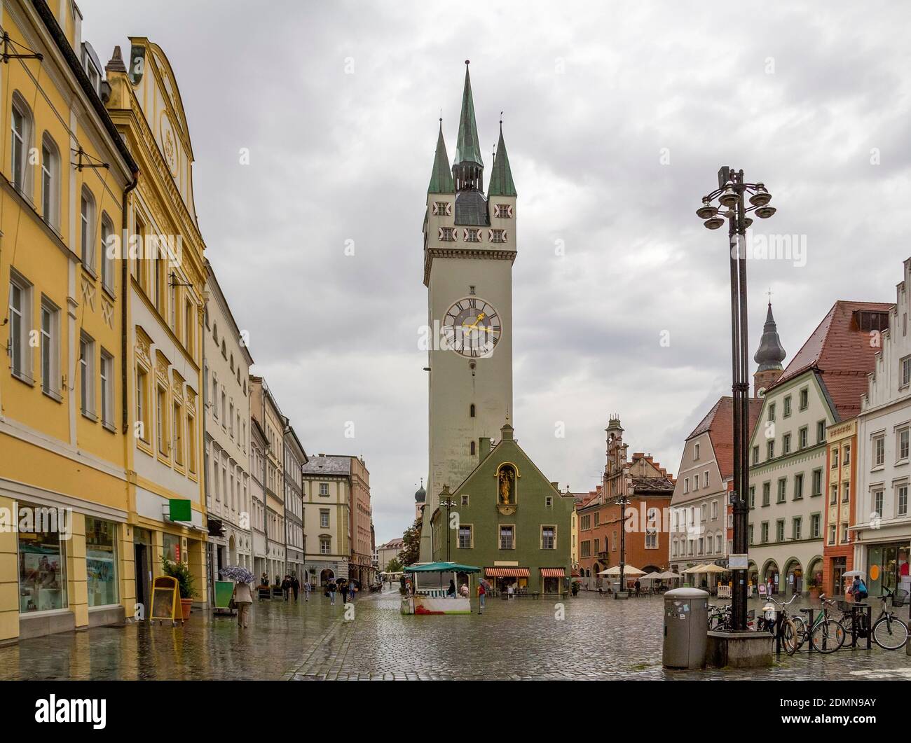 impression of Straubing, a city of Lower Bavaria in Germany at summer ...