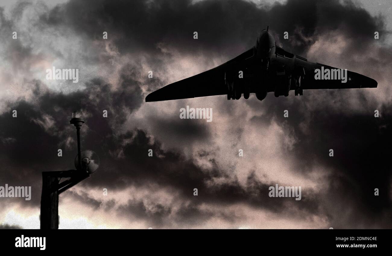 The avro vulcan is a jet powered tailless delta wing high altitude hi ...