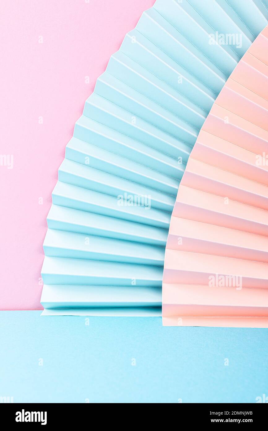 Colorful abstract background with paper fans Stock Photo - Alamy