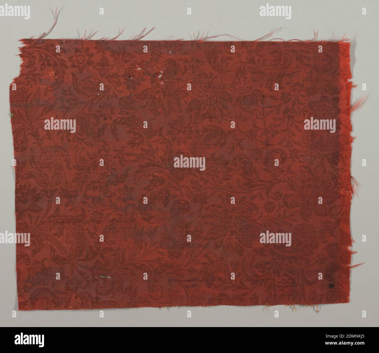 Textile, Medium: wool Technique: stamped, Stamped wool, England, late ...