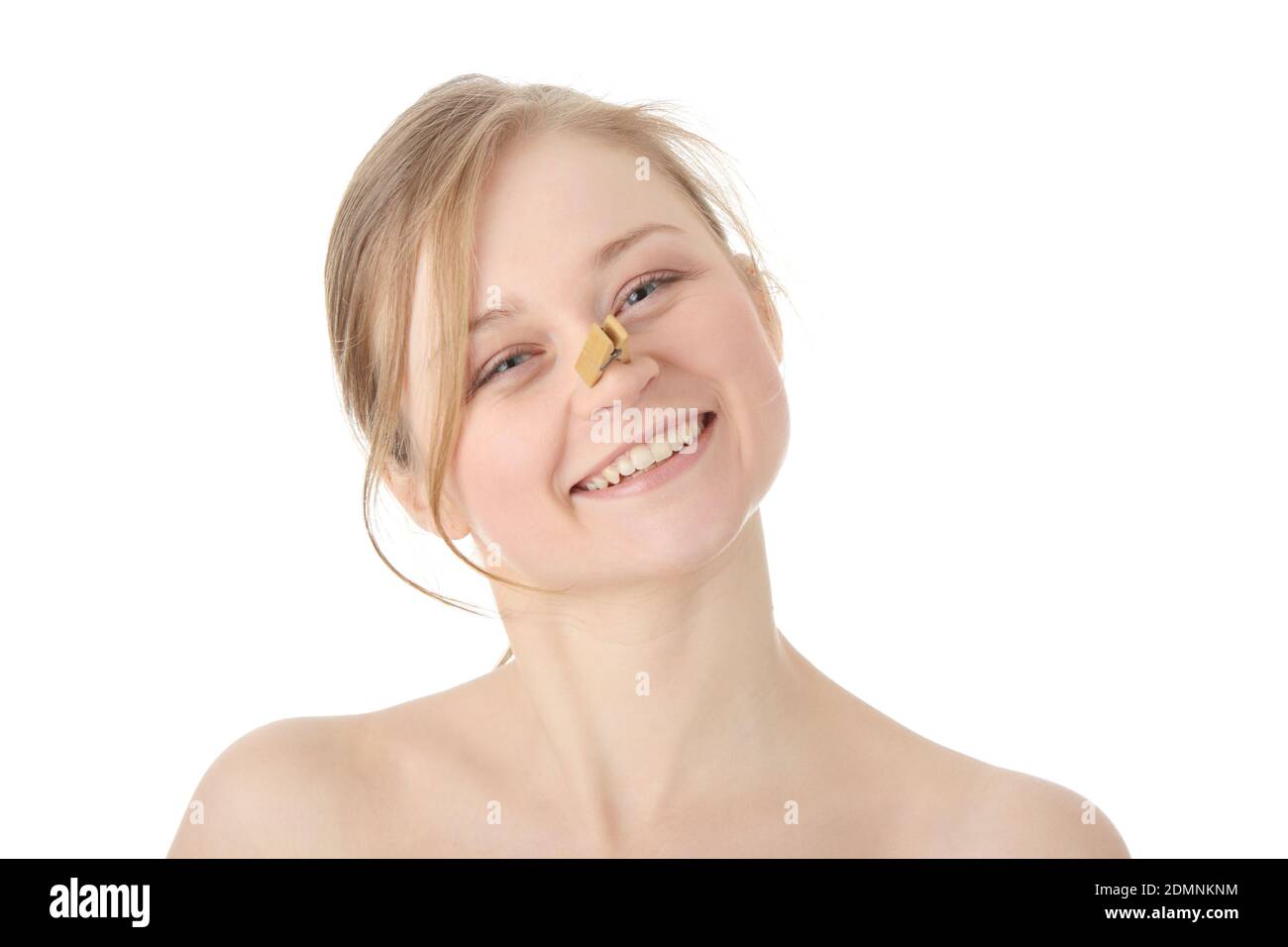 Clothespin on nose hi-res stock photography and images - Alamy