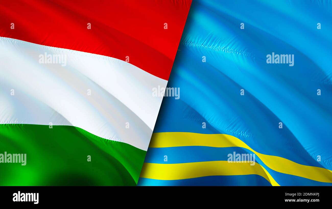 Aruba hungary flag waving hi-res stock photography and images - Alamy