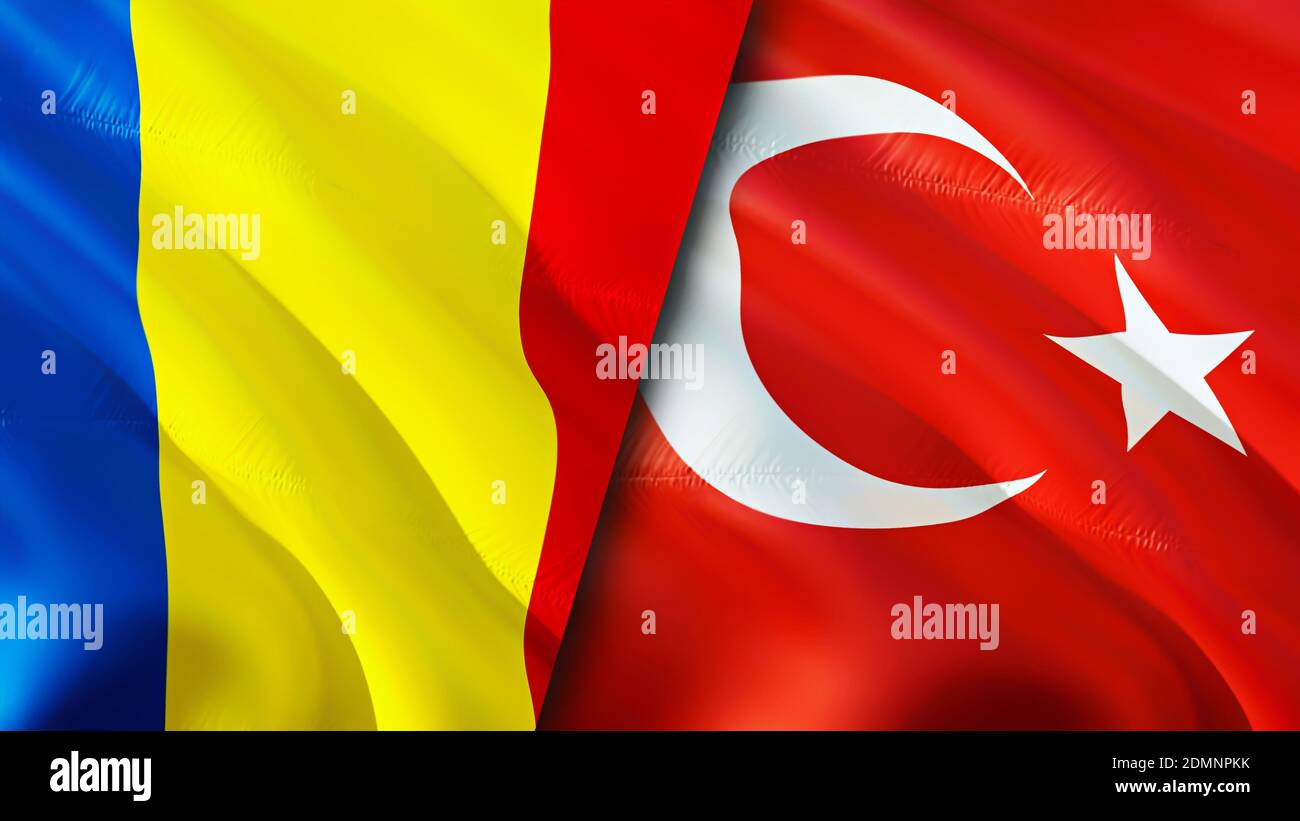 Turkey romania flags 3d hi-res stock photography and images - Alamy