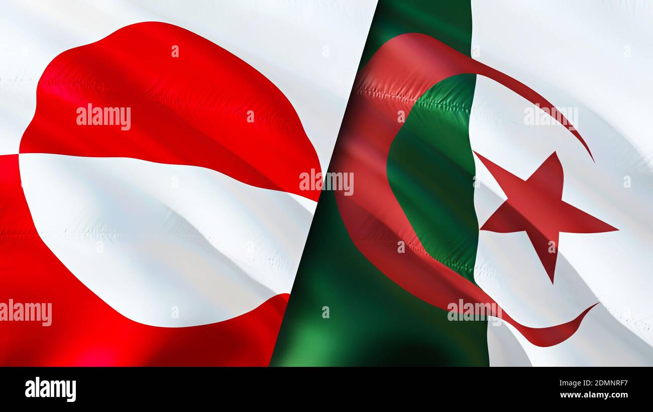 Algeria greenland flag hi-res stock photography and images - Alamy