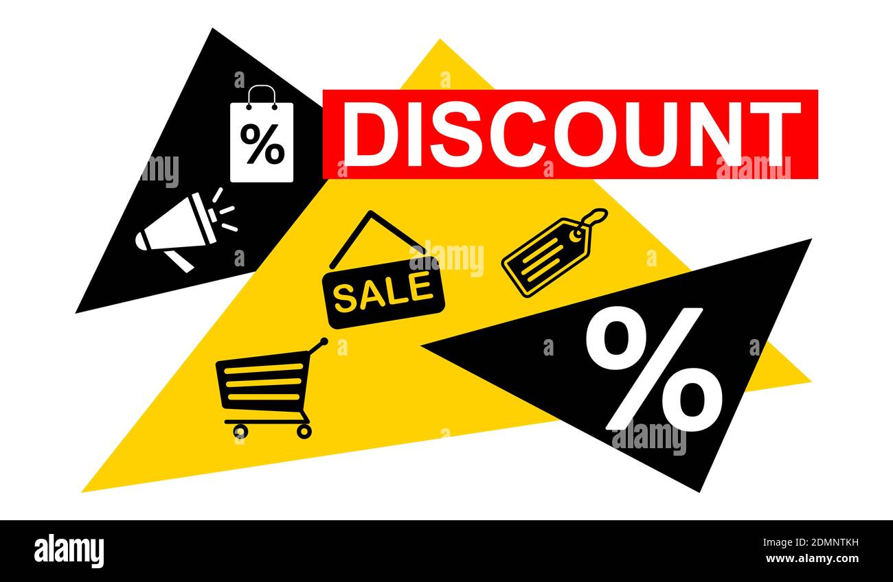 Illustration of a discount concept Stock Photo - Alamy