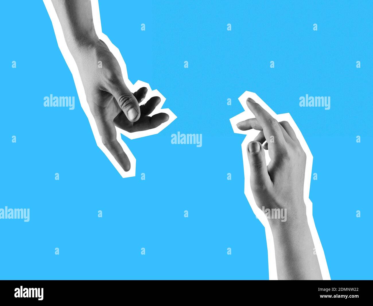 Hands Reaching For Each Other Logo