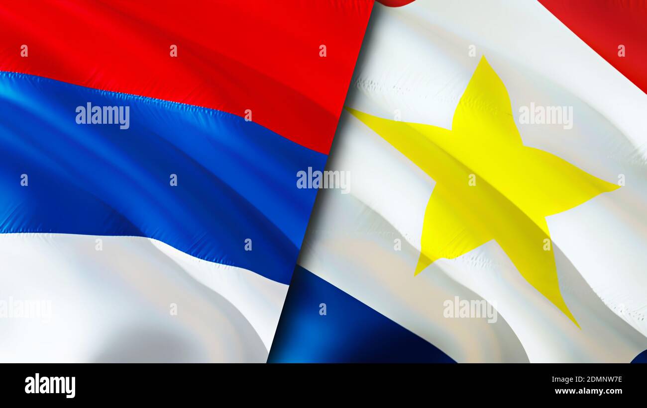 Serbia saba island flag hi-res stock photography and images - Alamy