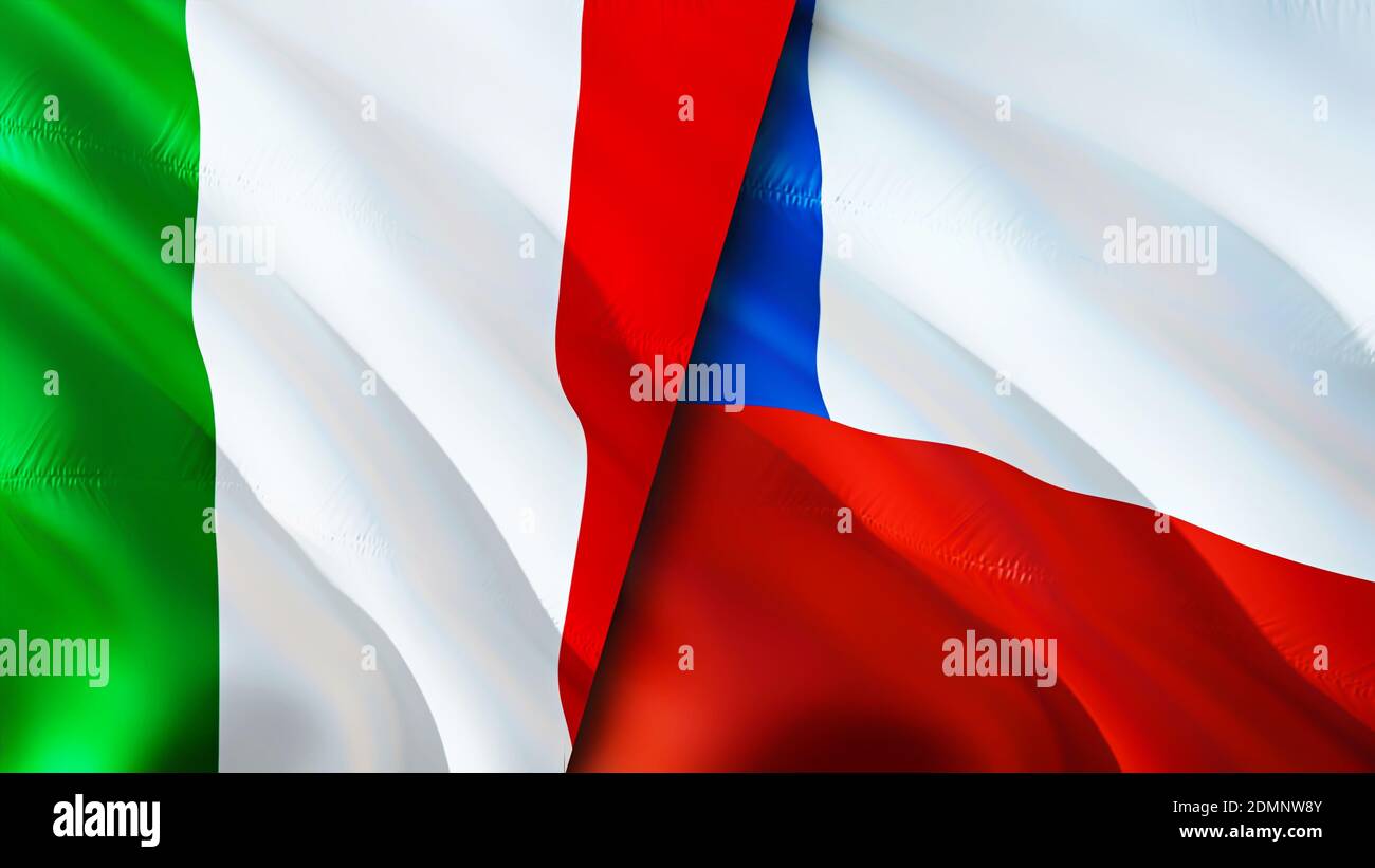 Italy and Chile flags. 3D Waving flag design. Italy Chile flag, picture ...