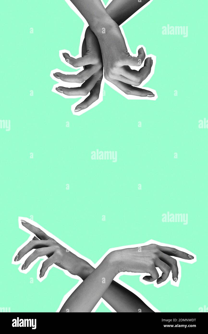 Human hands vertical frame hi-res stock photography and images - Alamy