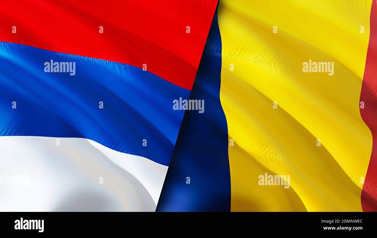 Serbia chad flag hi-res stock photography and images - Alamy