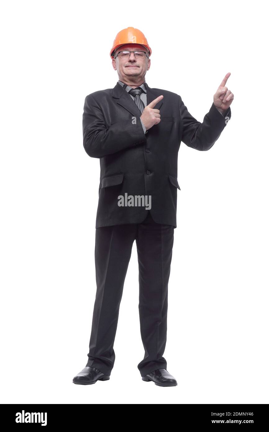 Confident engineer wearing white helmet hi-res stock photography and ...