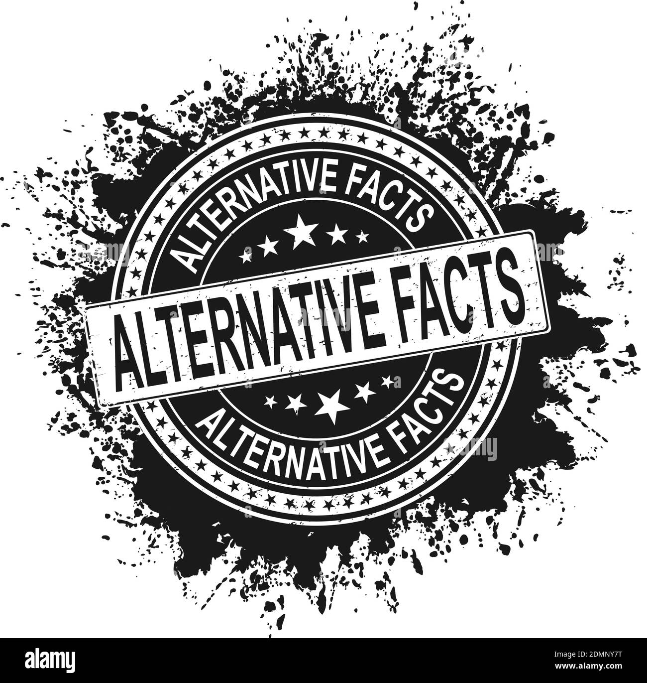 Vector Stamp Seal - Alternative Facts for an alternative regime Stock ...