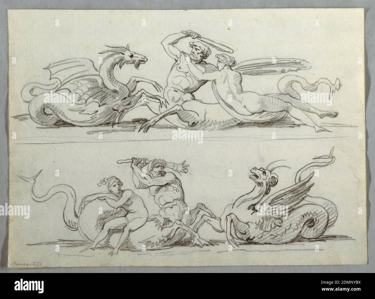 Centaur shown swinging club hi-res stock photography and images - Alamy