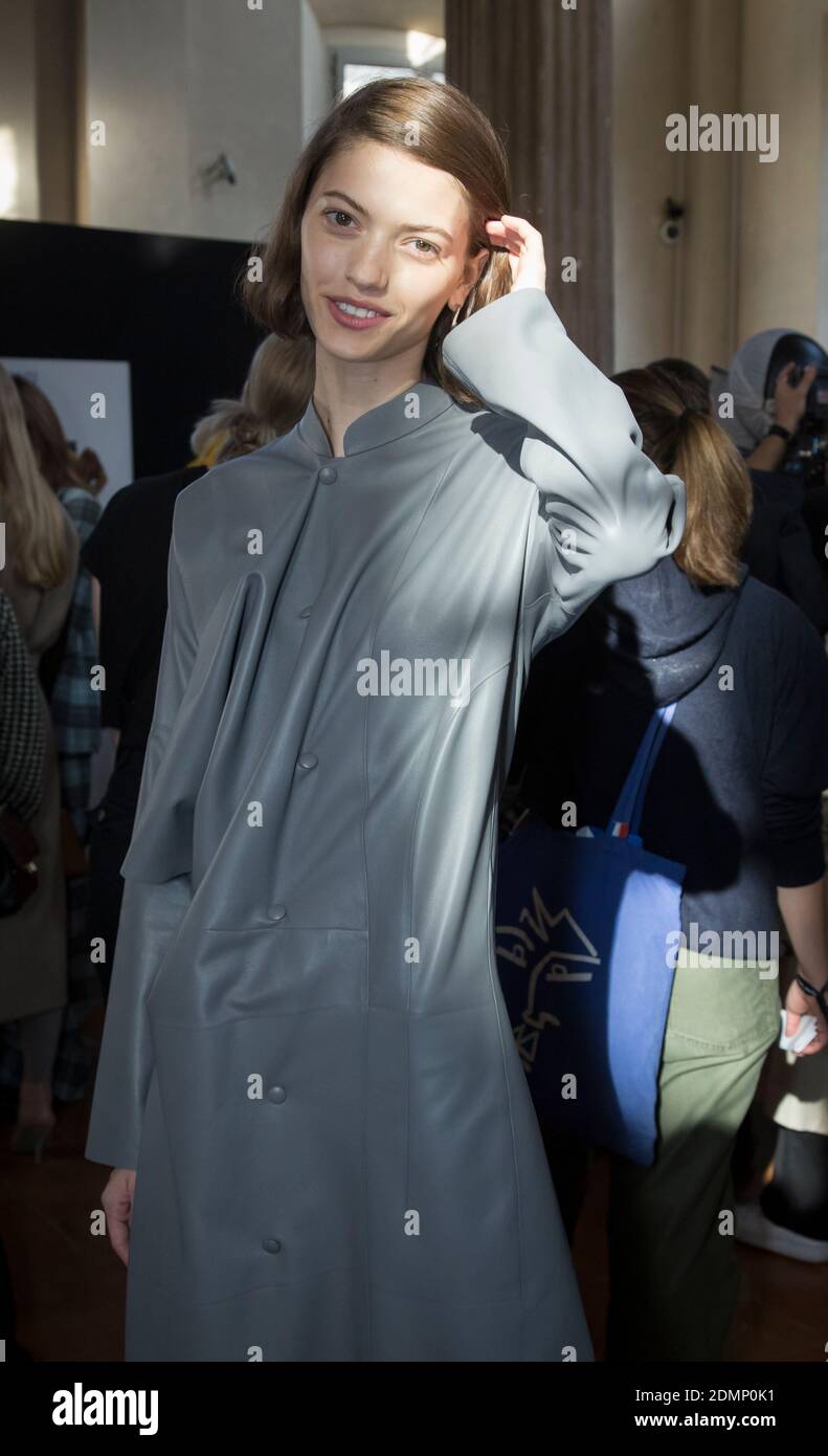 VALERIE SCHERZINGER model at Ferragamo fashion show in Milano, Italy ...