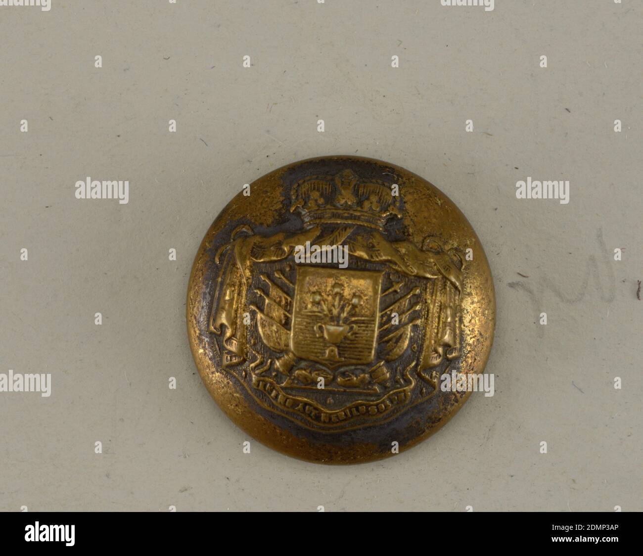 Button, Brass, On card E, France, 19th century, costume & accessories ...