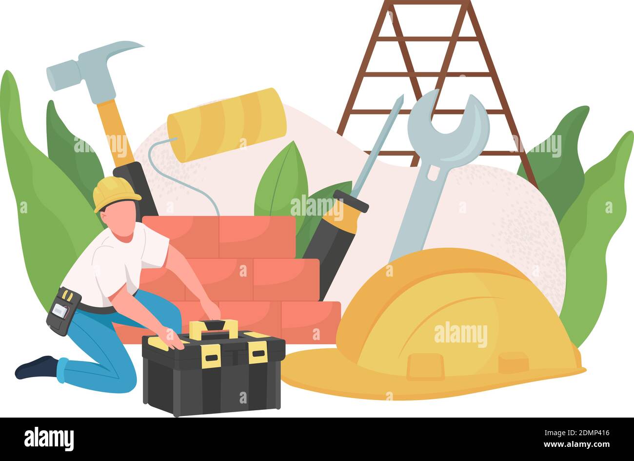 Handyman metaphor Cut Out Stock Images & Pictures - Alamy