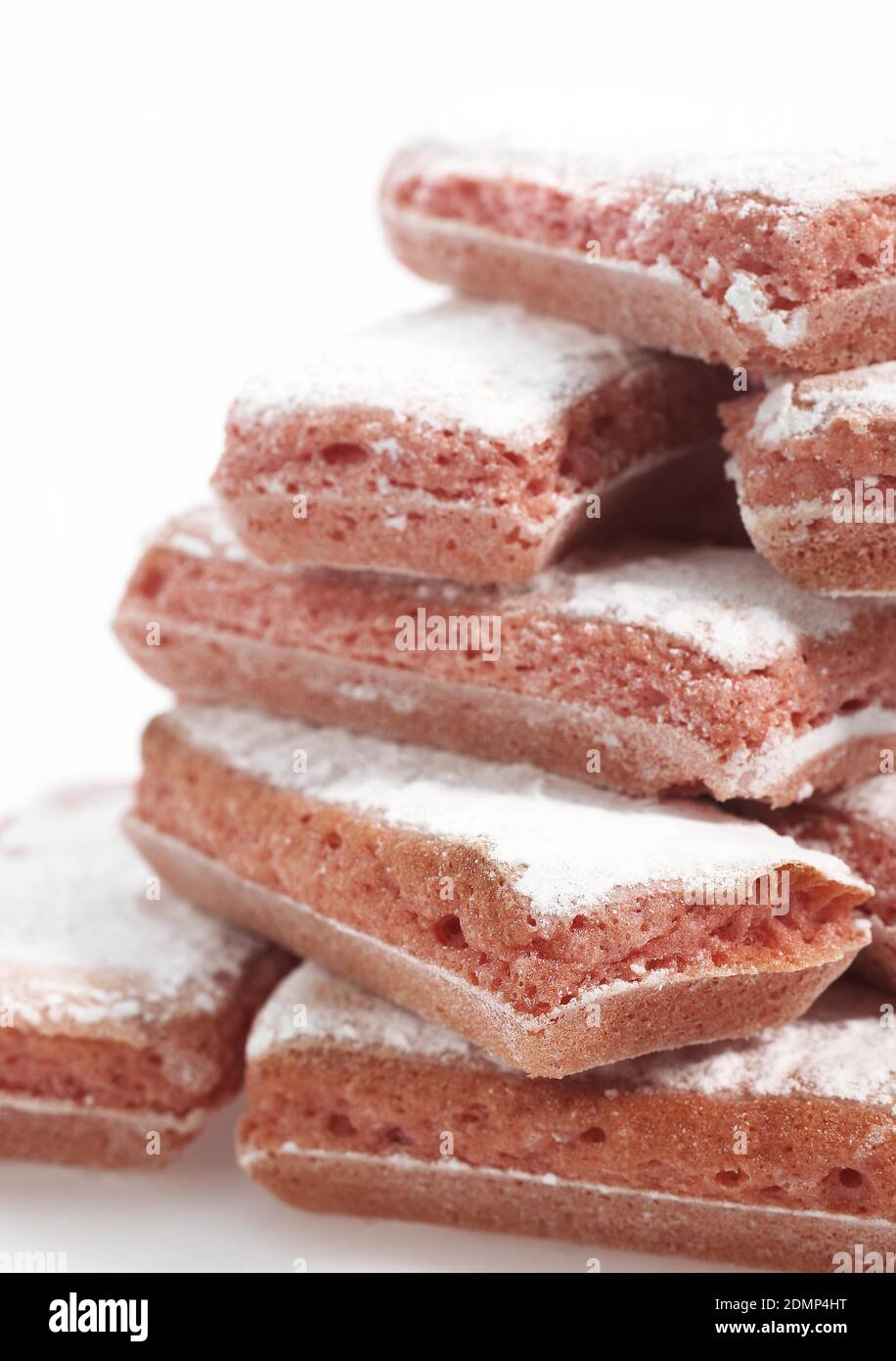 Biscuit Rose de Reims, Pink Biscuit found in French cuisine, It is ...