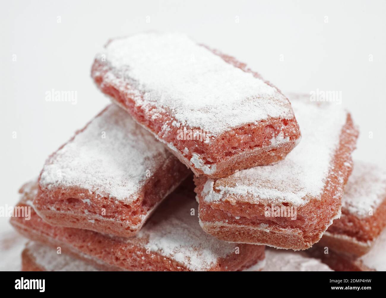Biscuit Rose de Reims, Pink Biscuit found in French cuisine, It is ...