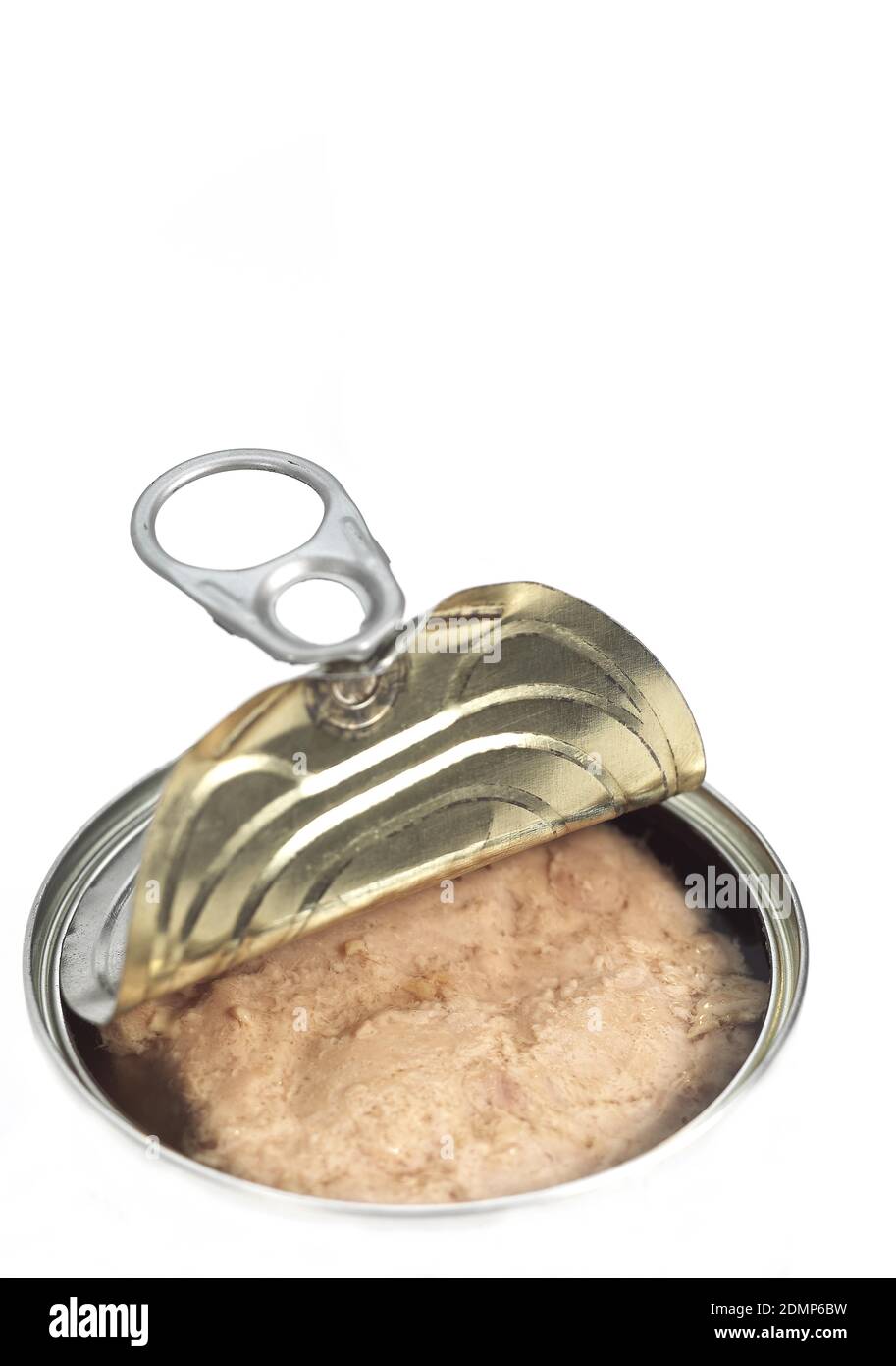 Can of Tuna Fish against White Background Stock Photo - Alamy