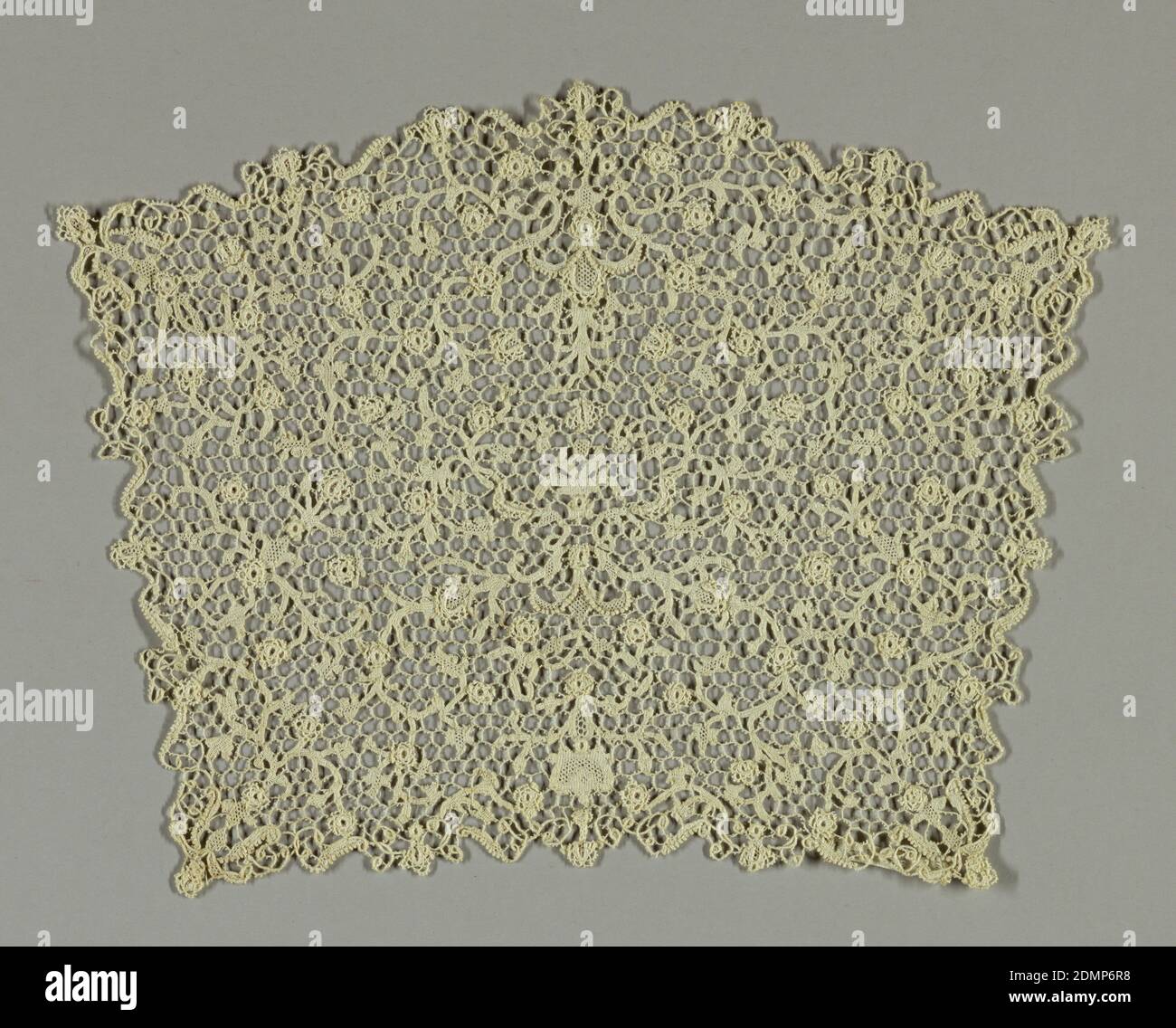 Collar and cuffs, Medium: linen Technique: needle lace, Set of Bertha ...