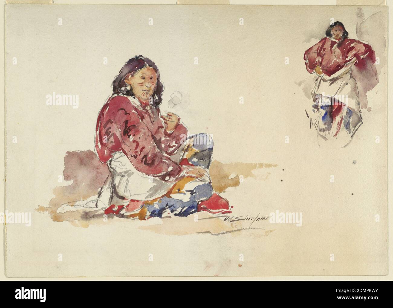 Two Cheyenne Youth, Walter Shirlaw, American, b. Scotland, 1838–1909 ...