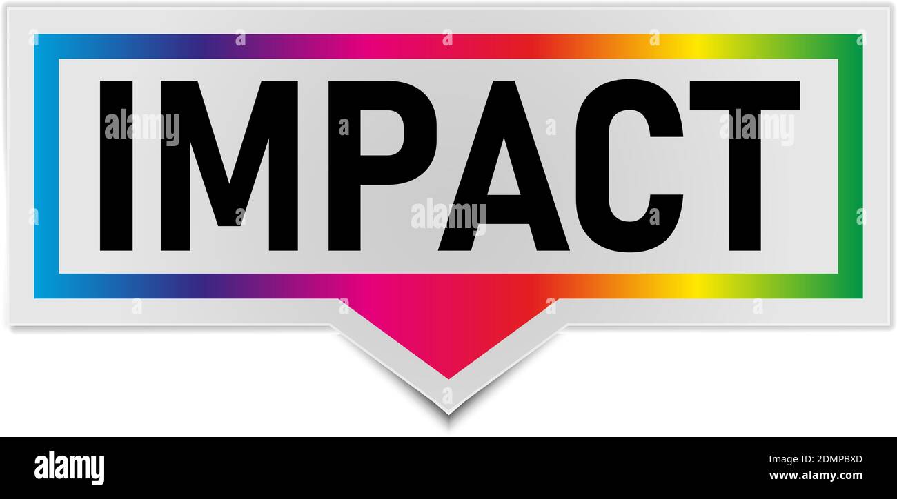 impact banner sign. impact speech bubble label Stock Vector Image & Art ...