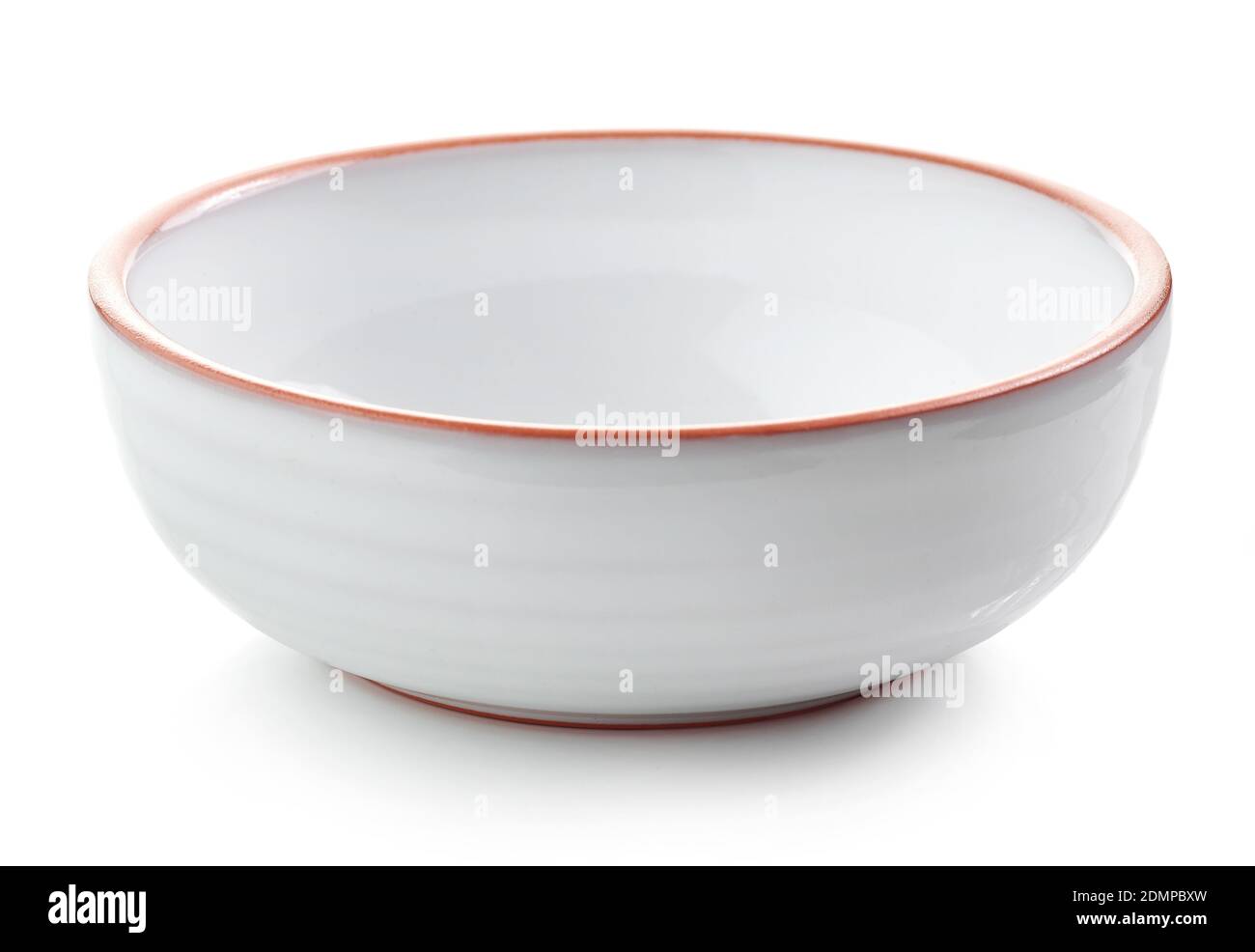 empty white bowl isolated on white background Stock Photo - Alamy