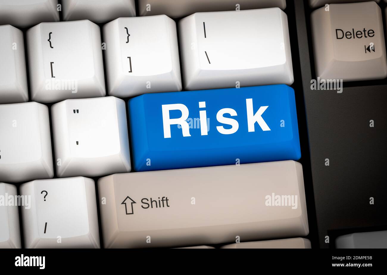 Risk Management Button Concept. Key showing business insurance concept ...