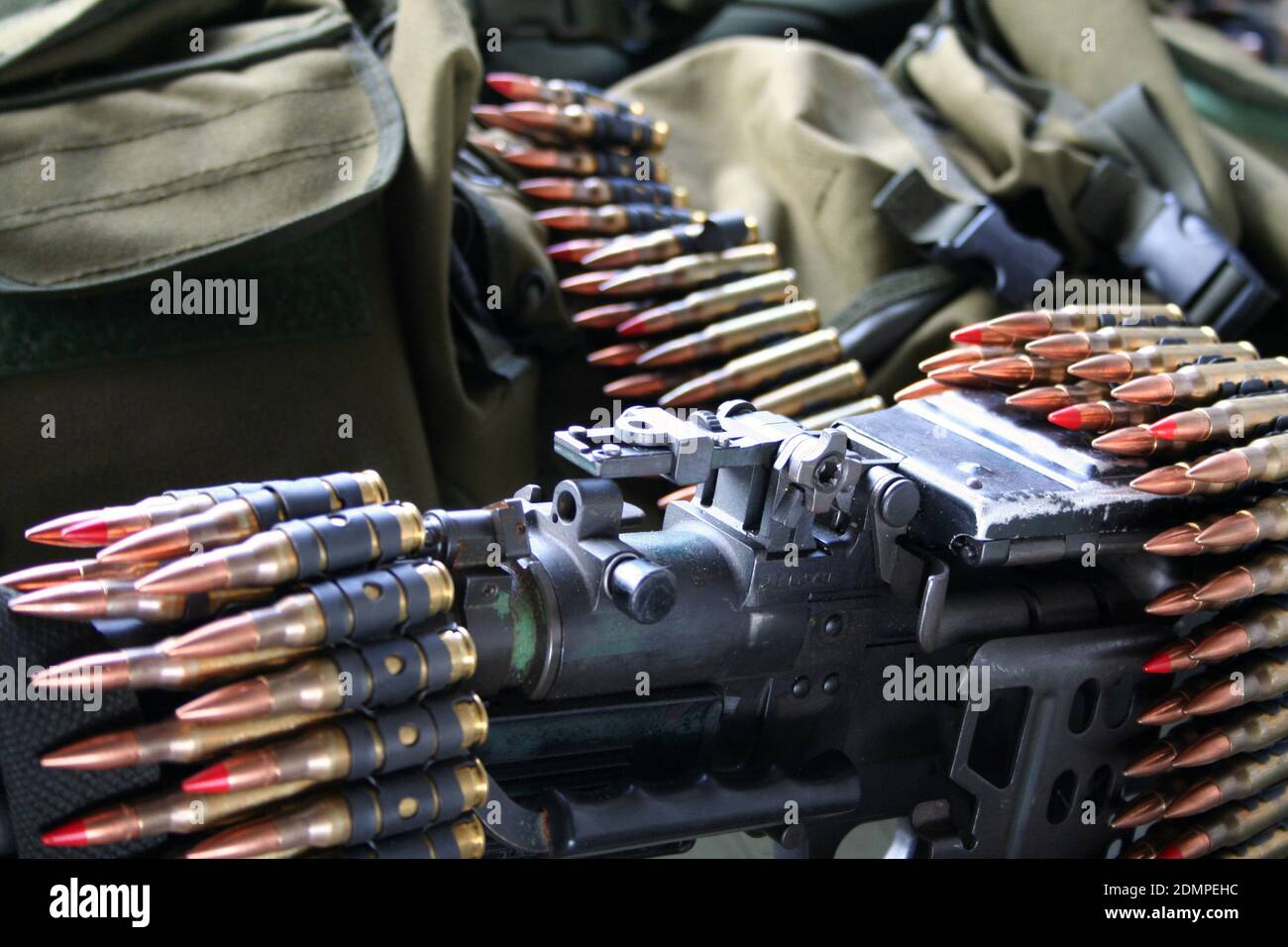 Machine gun bullets at war hi-res stock photography and images - Alamy