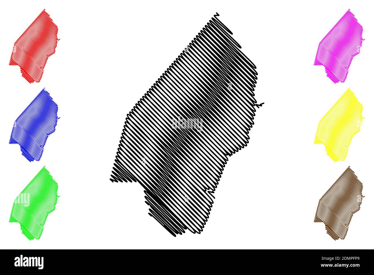 Kilifi County (Republic of Kenya, Coast Province) map vector ...